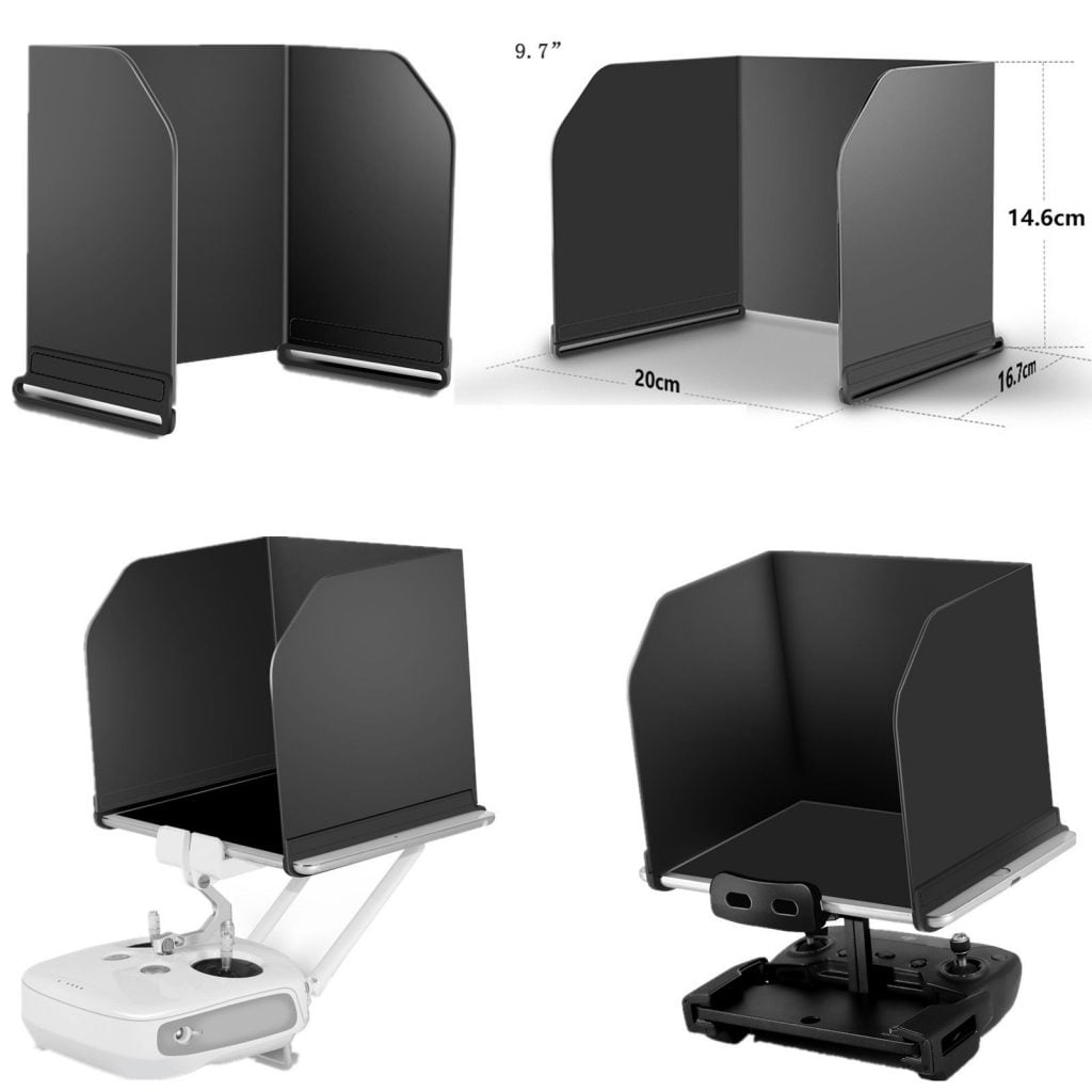 Hood For Mavic Pro DJI RC Sun Hood Shade | Foldable Monitor Sunshade ...